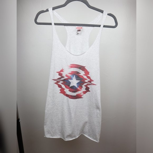 Marvel | Tops | Marvel Captain America Tank Top | Poshmark